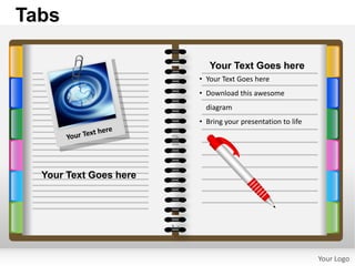 Tabs powerpoint presentation templates