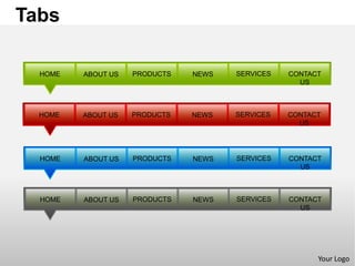 PowerPoint Tabs Template