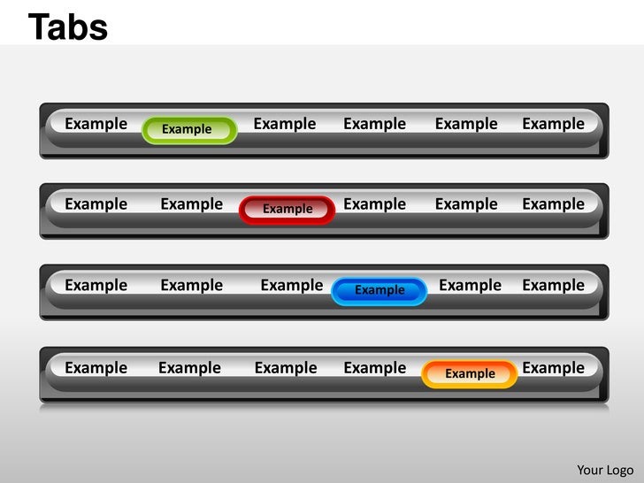Tabs powerpoint presentation templates