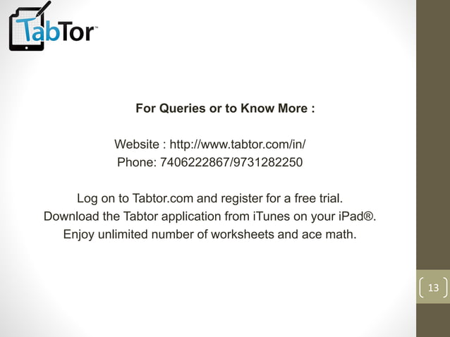 Tabtor Math- App With a Human Touch--NYT | PPTX | Tablets and E-readers | Consumer Electronics