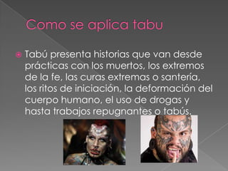 Tabù, totem y religiòn | PPTX