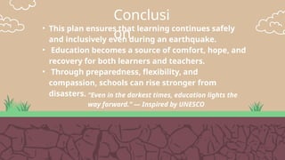 Education in Emergencies Continuity Plan | PPTX