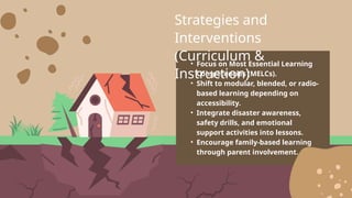 Education in Emergencies Continuity Plan | PPTX