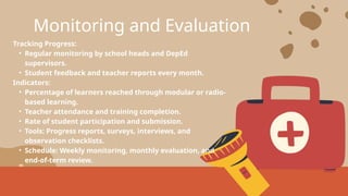 Education in Emergencies Continuity Plan | PPTX