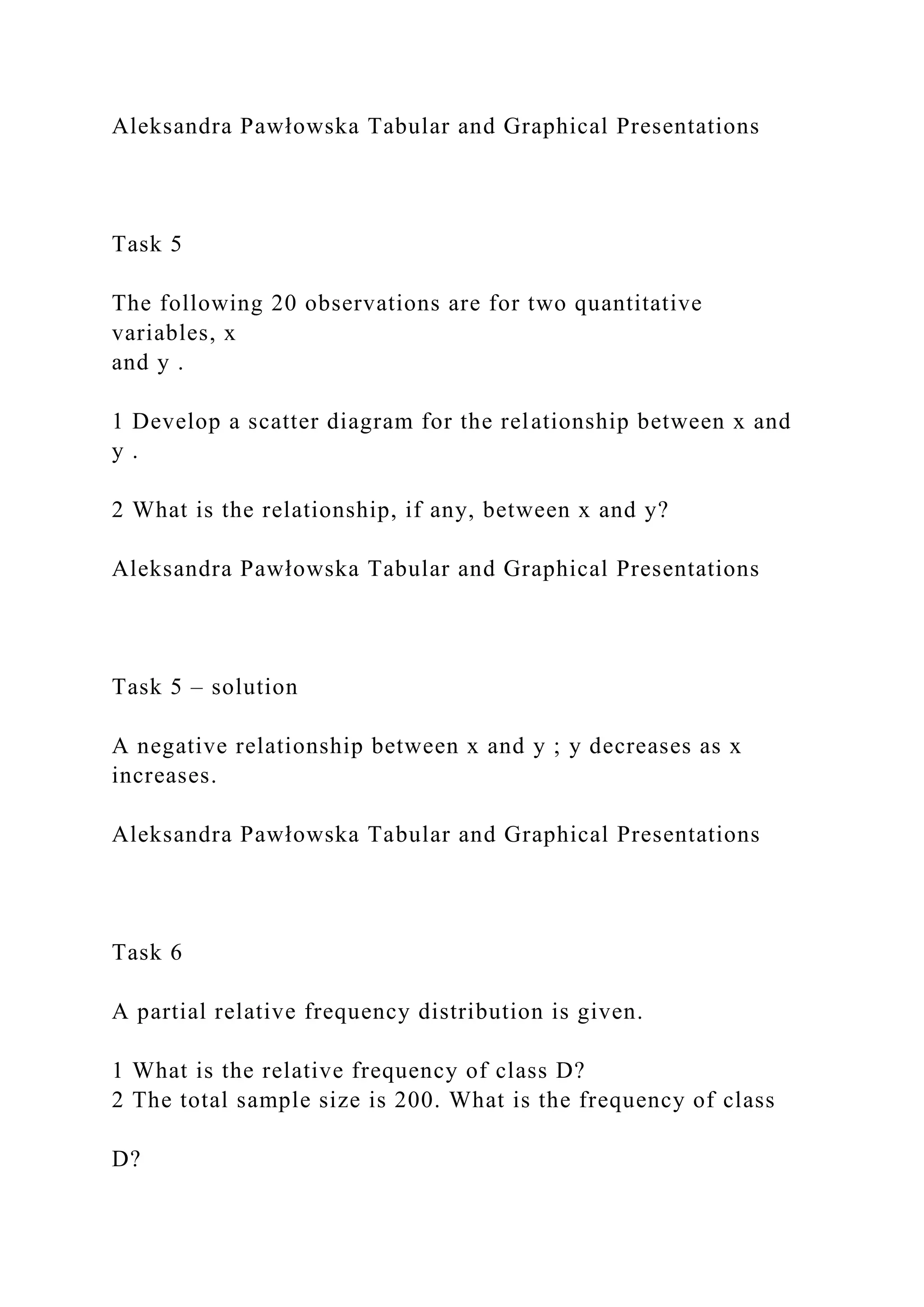 Tabular and Graphical PresentationsStatistics (exercises).docx