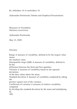 Tabular and Graphical PresentationsStatistics (exercises).docx