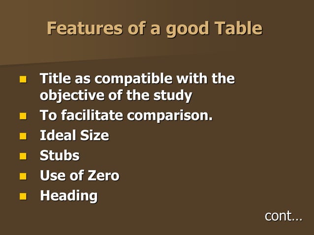 Tabulation Ppt Databases Computer Software And Applications