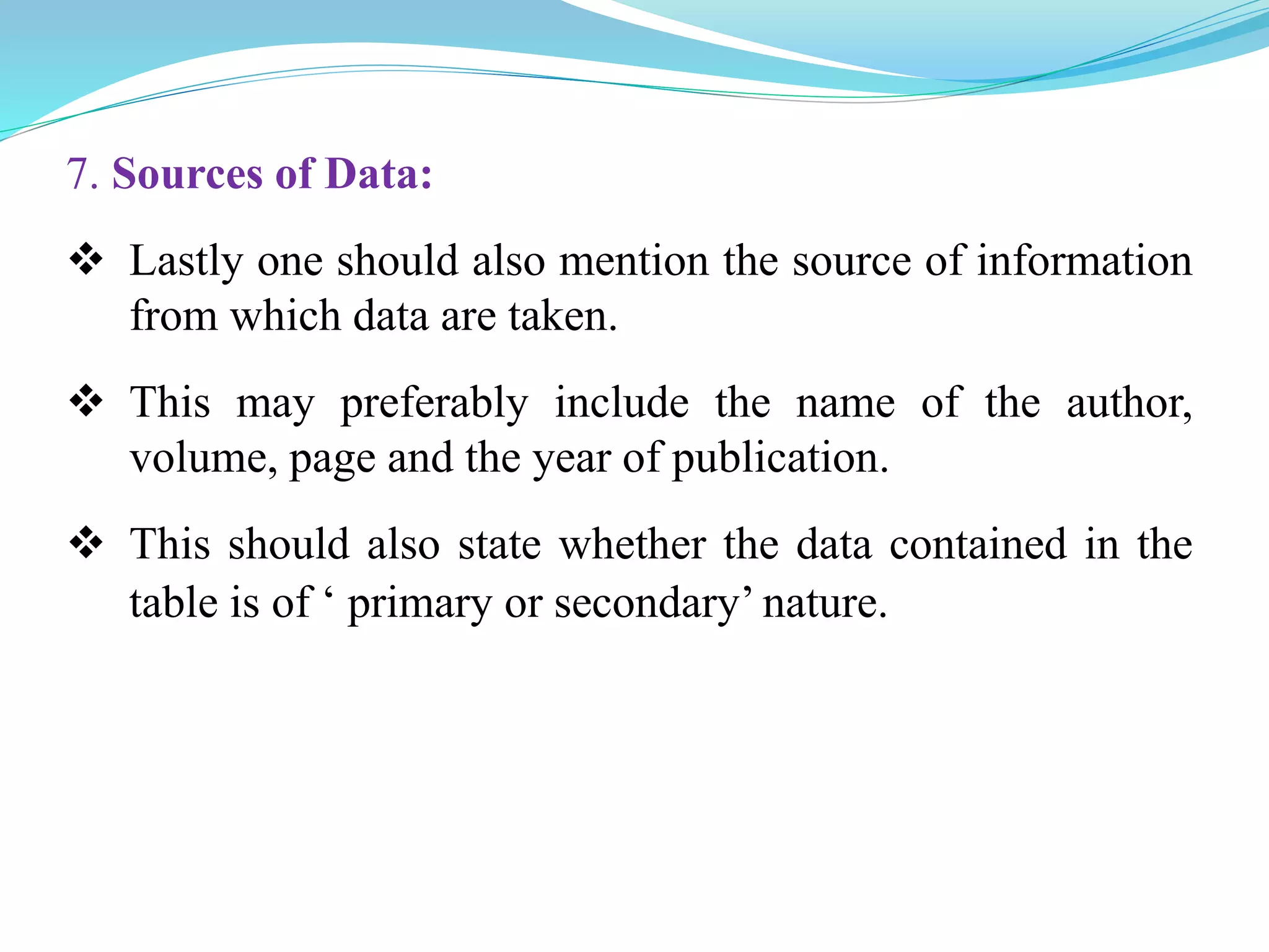 Tabulation | PPT | Databases | Computer Software and Applications
