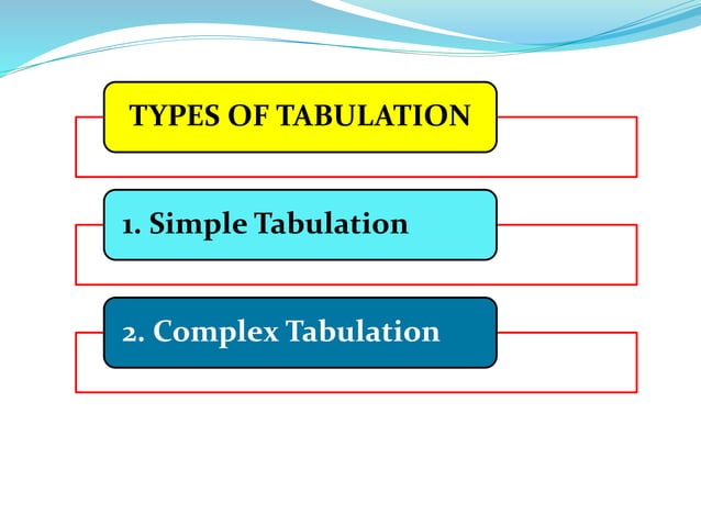 Tabulation | PPT | Databases | Computer Software and Applications