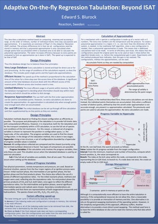Poster: Adaptive On-­‐the-­‐fly Regression Tabula@on: Beyond ISAT | PDF