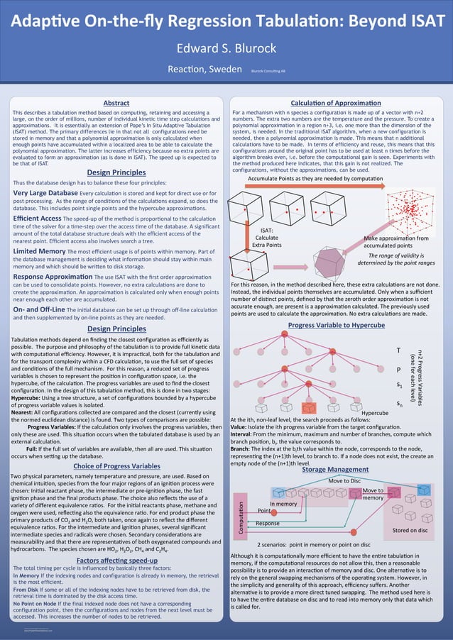 Poster: Adaptive On-­‐the-­‐fly Regression Tabula@on: Beyond ISAT | PDF ...