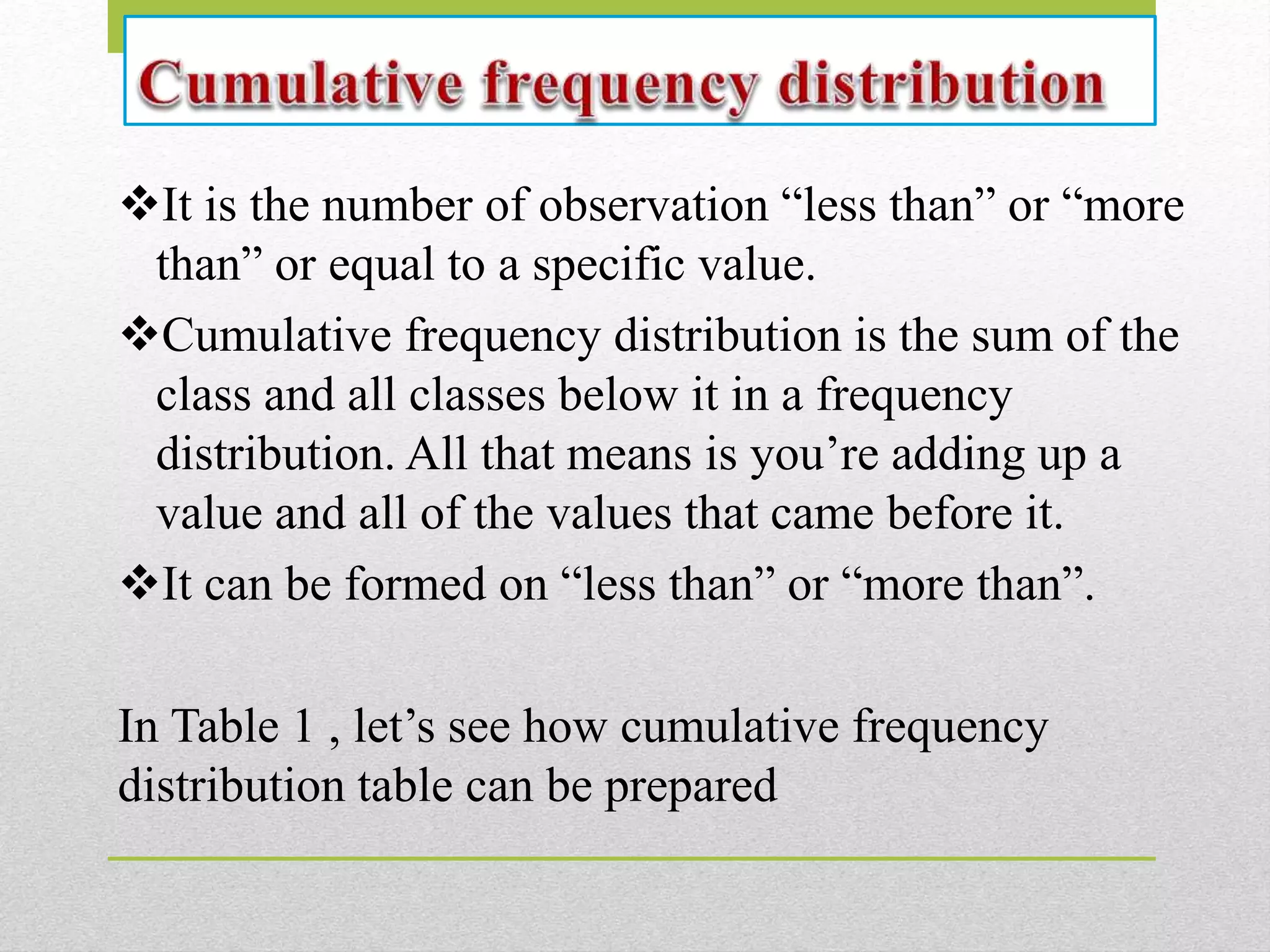 2 Classification And Tabulation Of Data Pptx Databases Computer