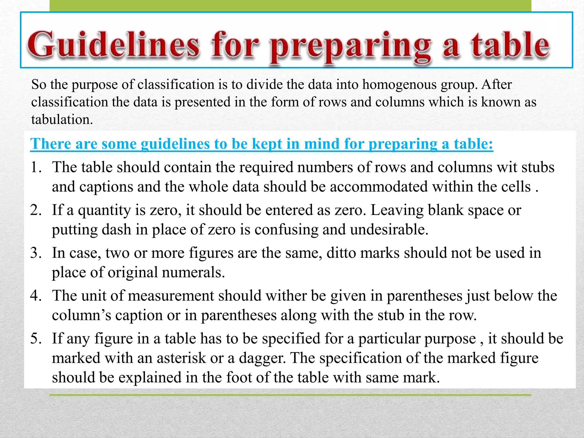 2 Classification And Tabulation Of Data Pptx Databases Computer