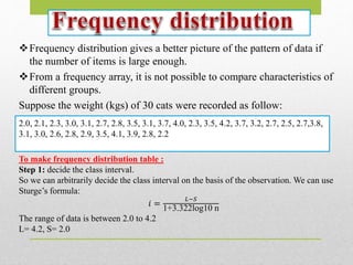 #2 Classification and tabulation of data | PPT