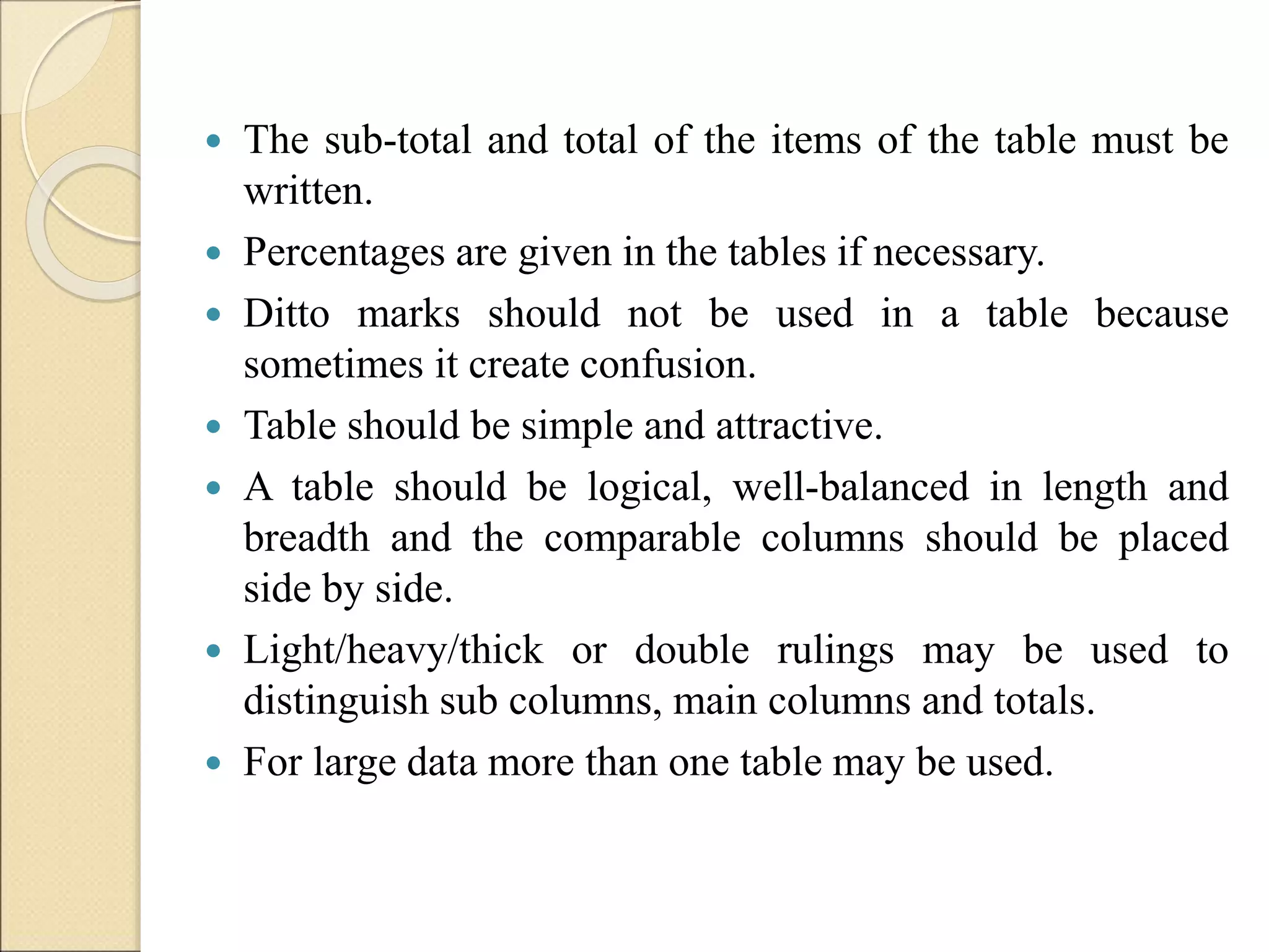 Tabulation | PPTX | Databases | Computer Software and Applications