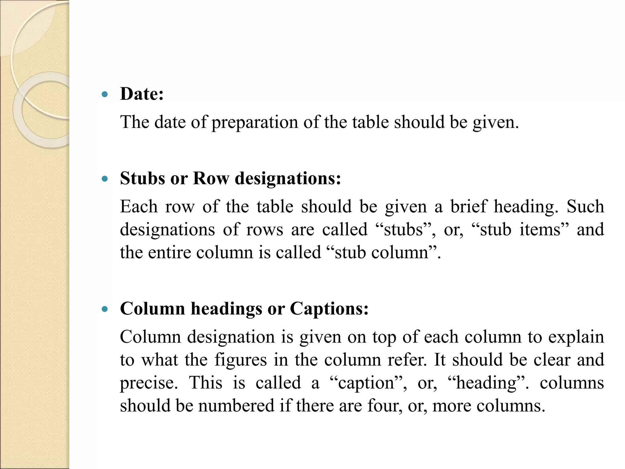 Tabulation | PPTX | Databases | Computer Software and Applications