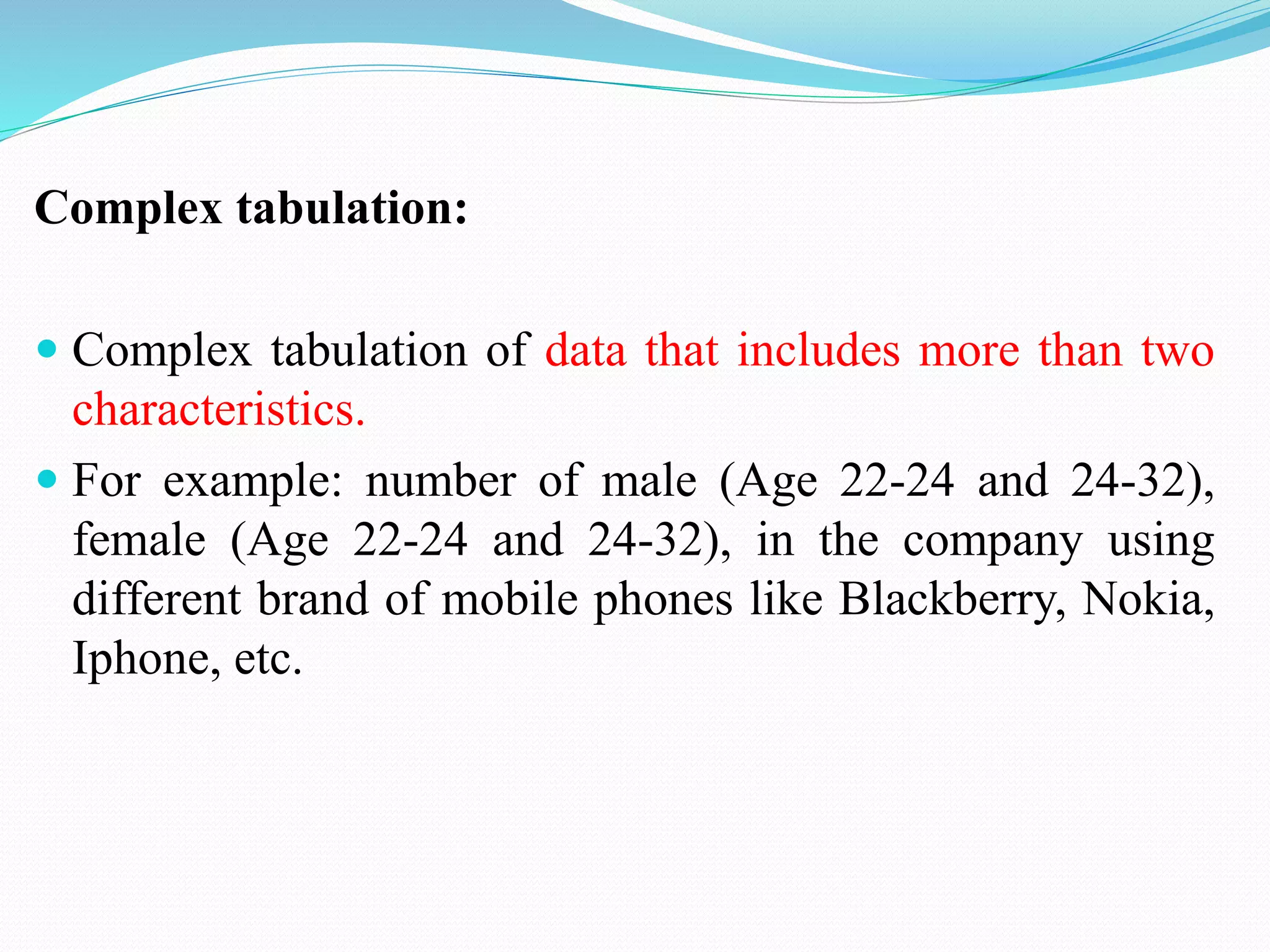 Biostatistics Tabulation Of Data Pptx Databases Computer Software