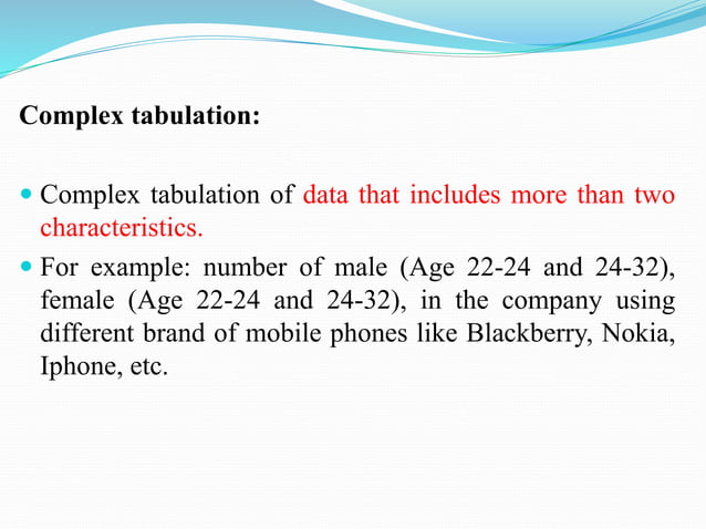 Biostatistics Tabulation Of Data Pptx Databases Computer Software