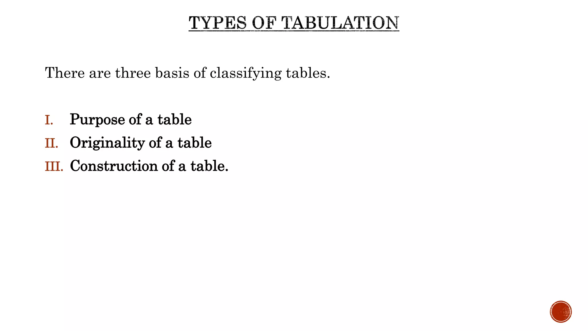 Tabulation of data-Development of Research Instrument/ Tool and Analysis | PPTX