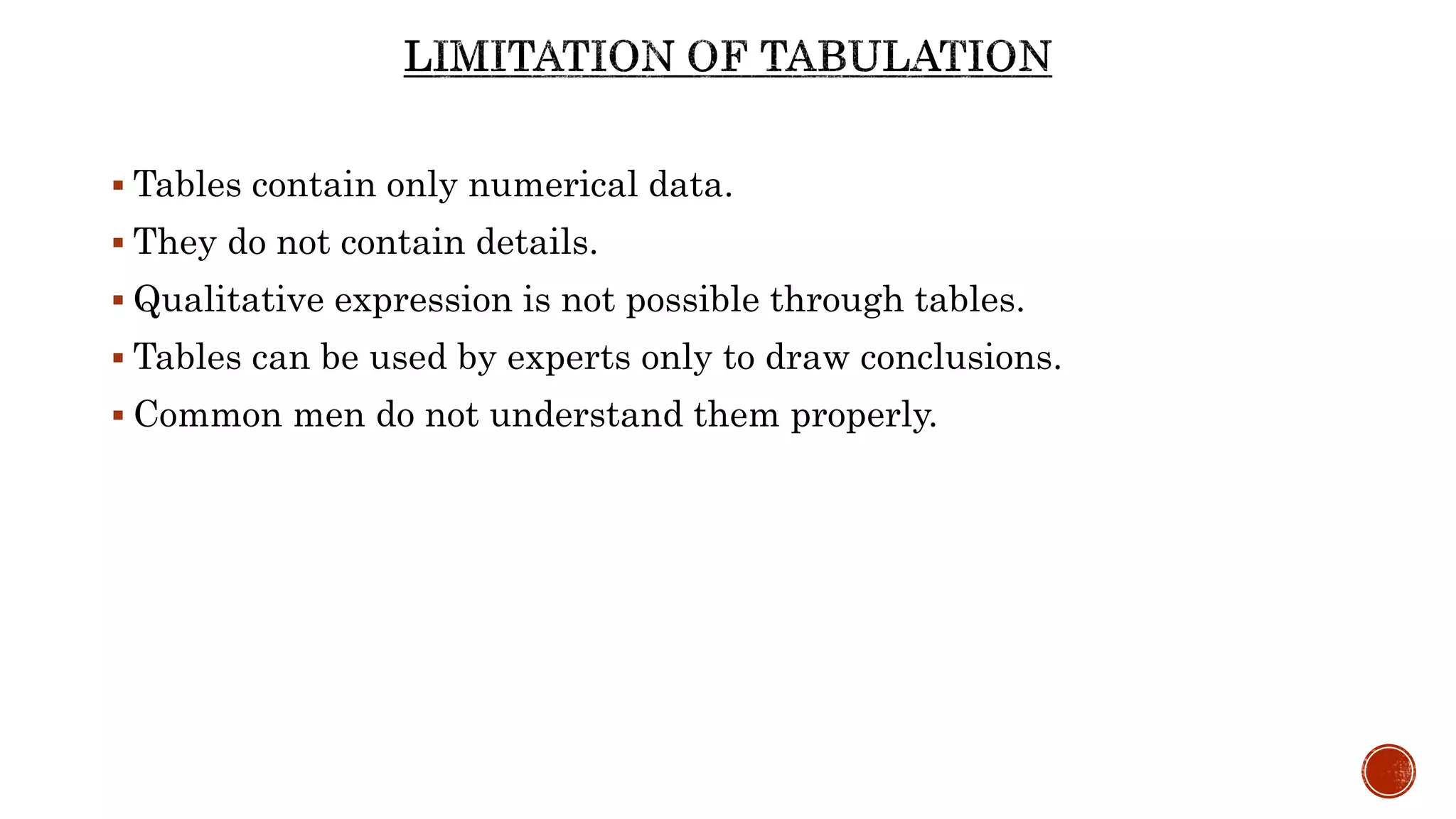 Tabulation of data-Development of Research Instrument/ Tool and ...