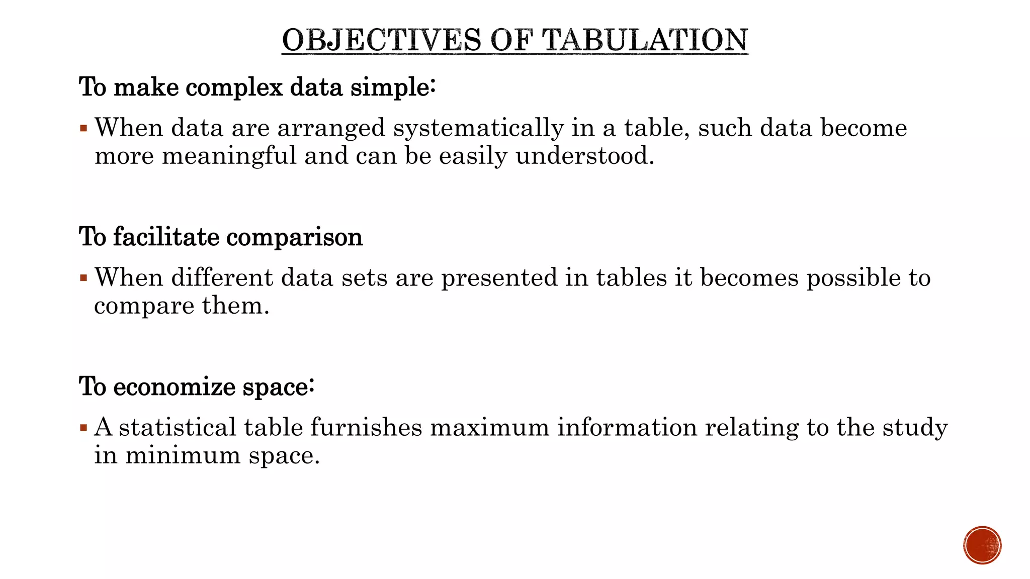 Tabulation of data-Development of Research Instrument/ Tool and ...