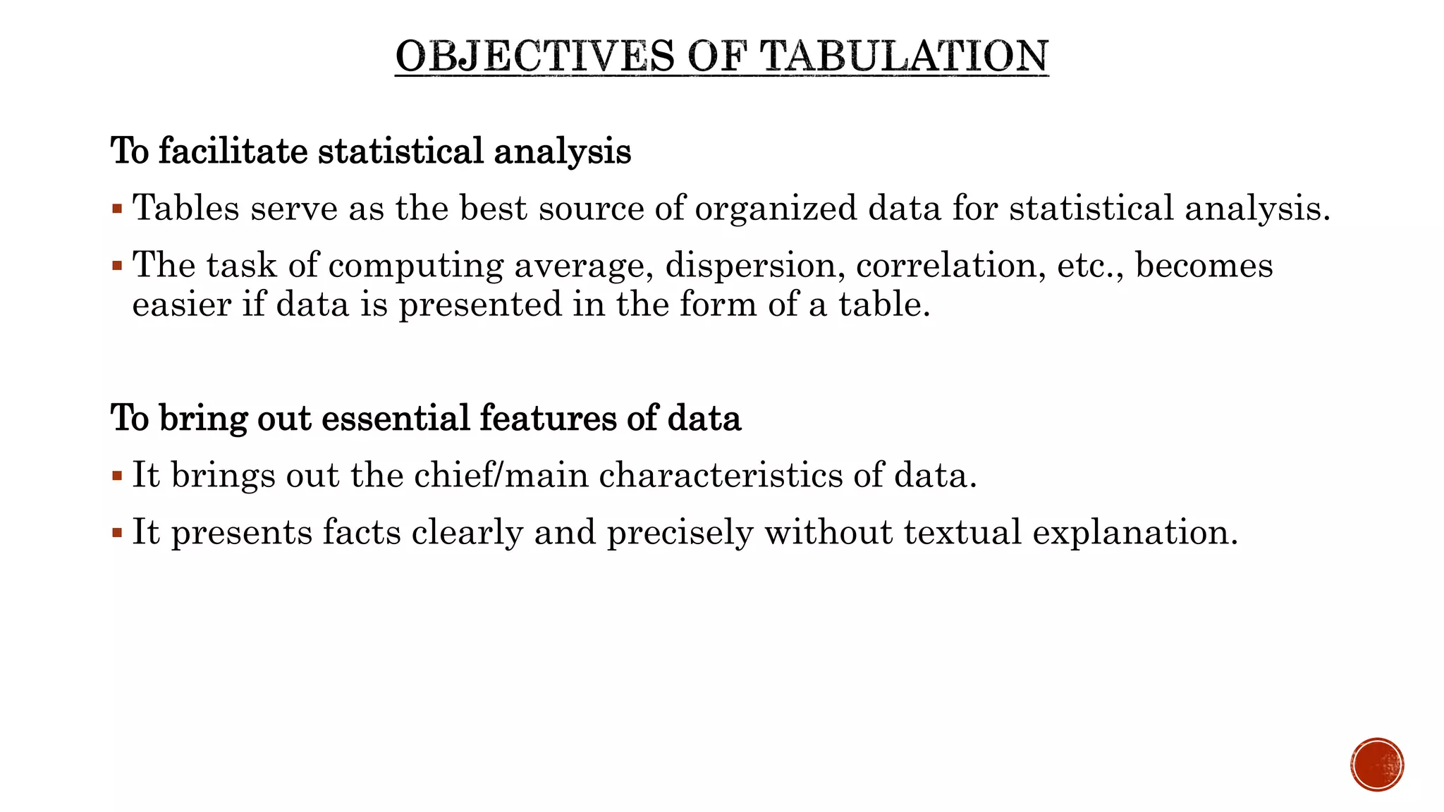 Tabulation of data-Development of Research Instrument/ Tool and ...