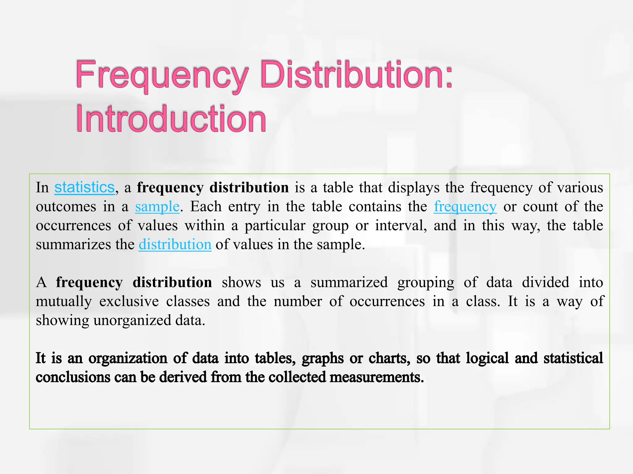 Tabulation Of Data Frequency Distribution Contingency Table Pptx