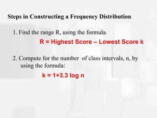Tabulation of Data, Frequency Distribution, Contingency table | PPTX