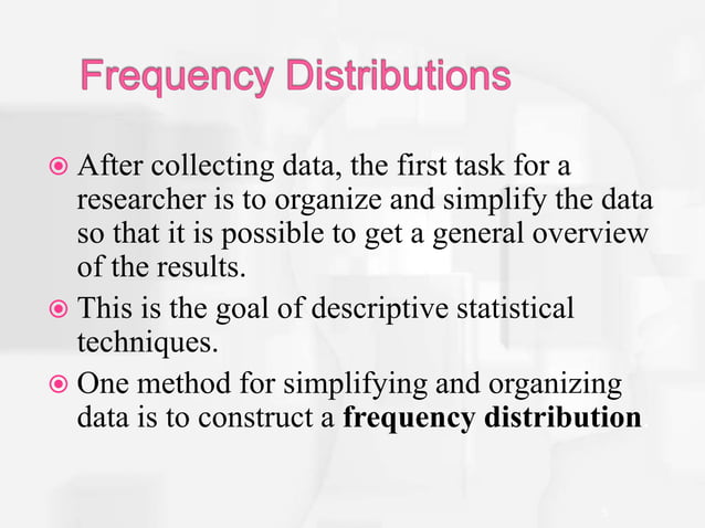 Tabulation of Data, Frequency Distribution, Contingency table | PPTX