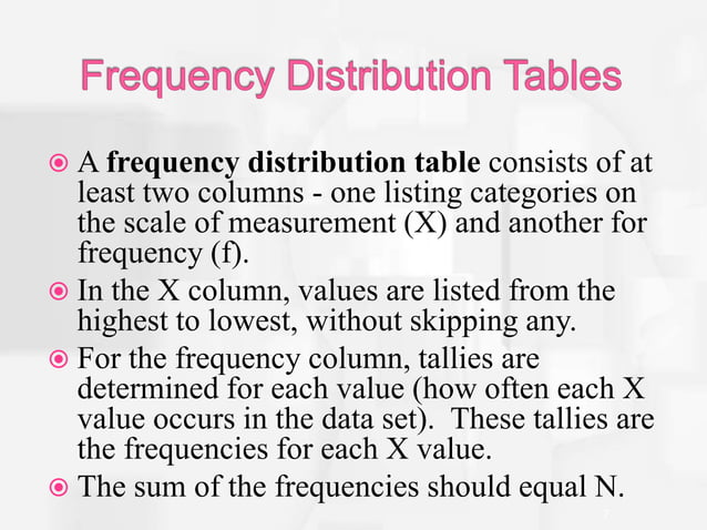 Tabulation of Data, Frequency Distribution, Contingency table | PPTX