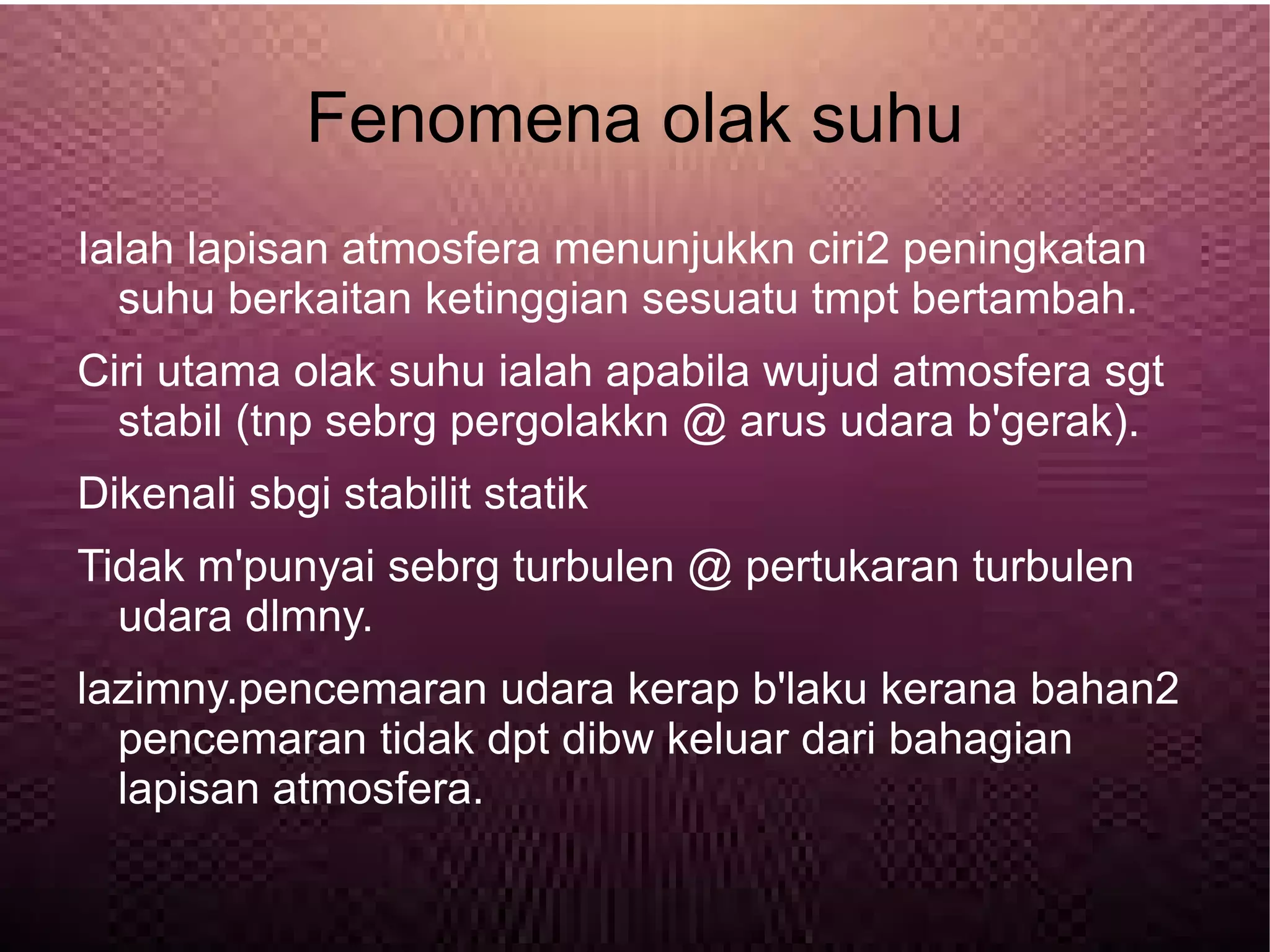 Taburan suhu secara menegak | ODP