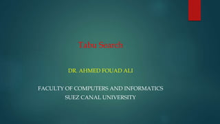 Tabu search algorithm (Meta-heuristics).pptx