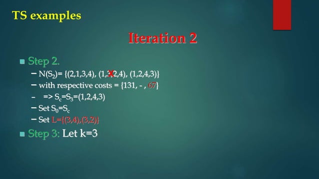 Tabu search algorithm (Meta-heuristics).pptx | Search | Internet
