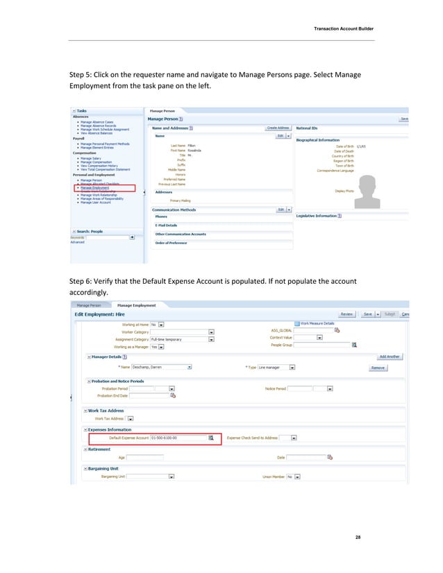 Transaction Account Builder Oracle Fusion Procurement | PDF