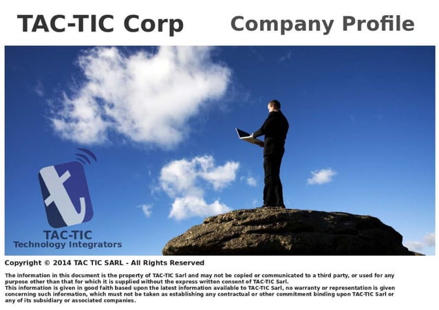 TAC-TIC Company Profile v1.0 | PDF | Technology & Computing