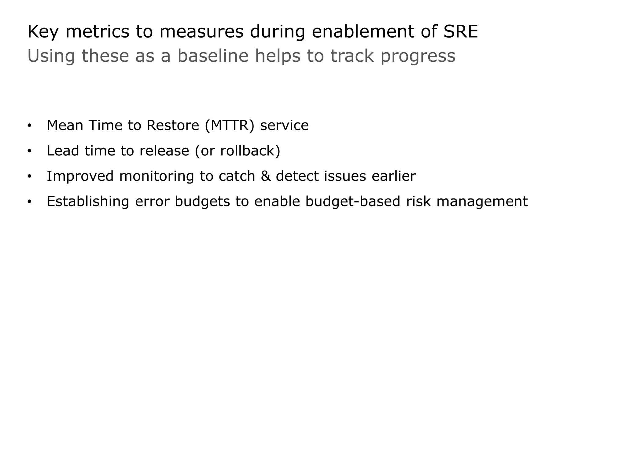 Getting started with Site Reliability Engineering (SRE) | PDF