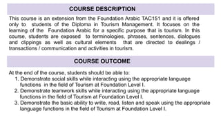 TAC201 COURSE INTRO PPT | PDF