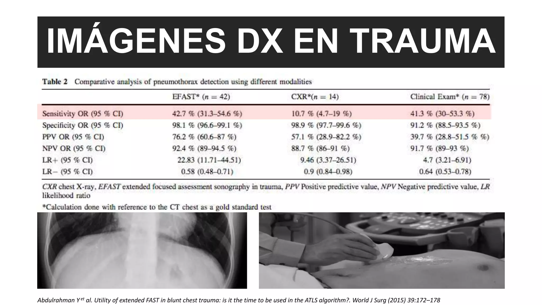 Tac corporal total en trauma | PPTX