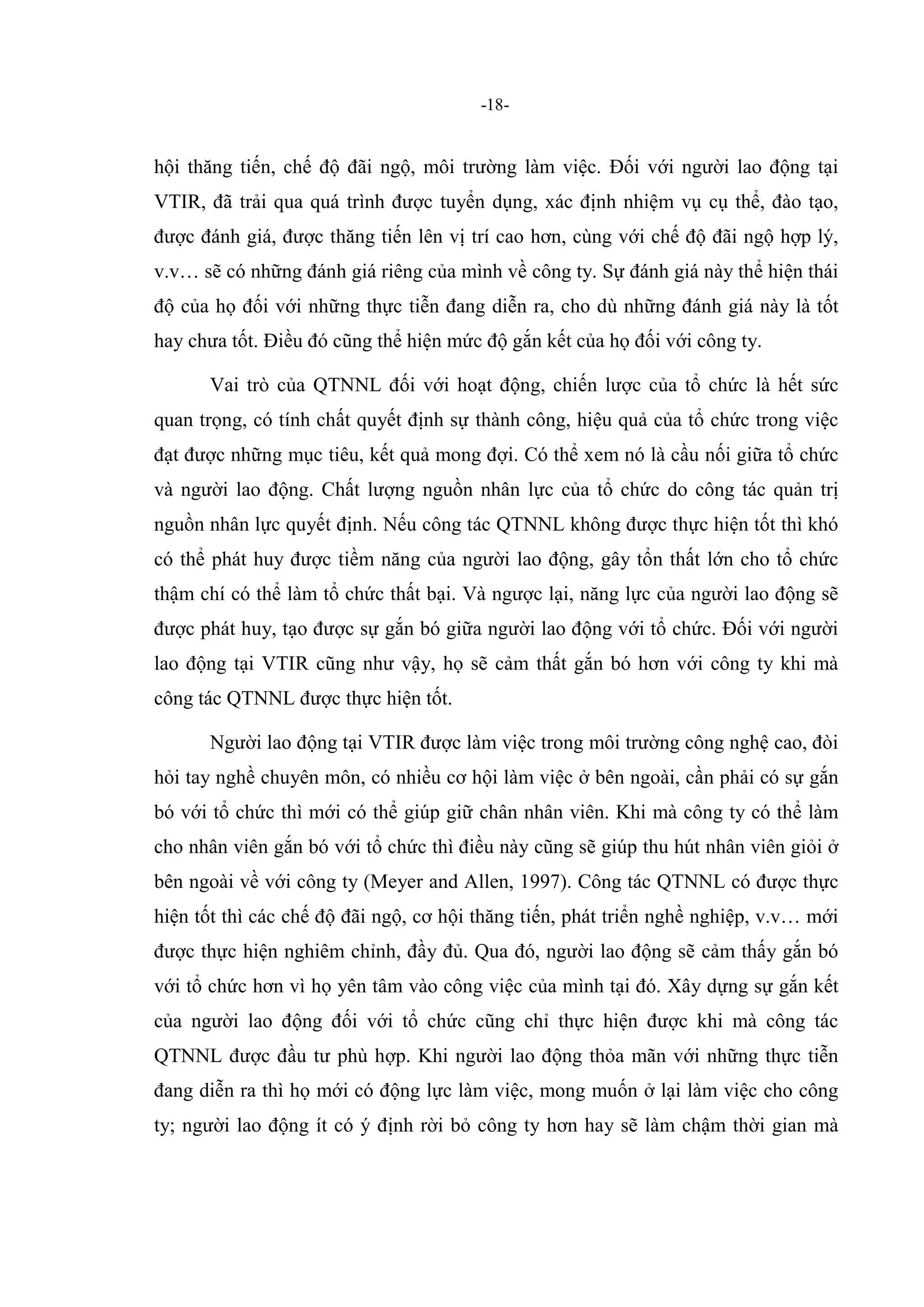 Luận văn Sự gắn kết của nhân viên với tổ chức tại công ty du lịch - sdt ...