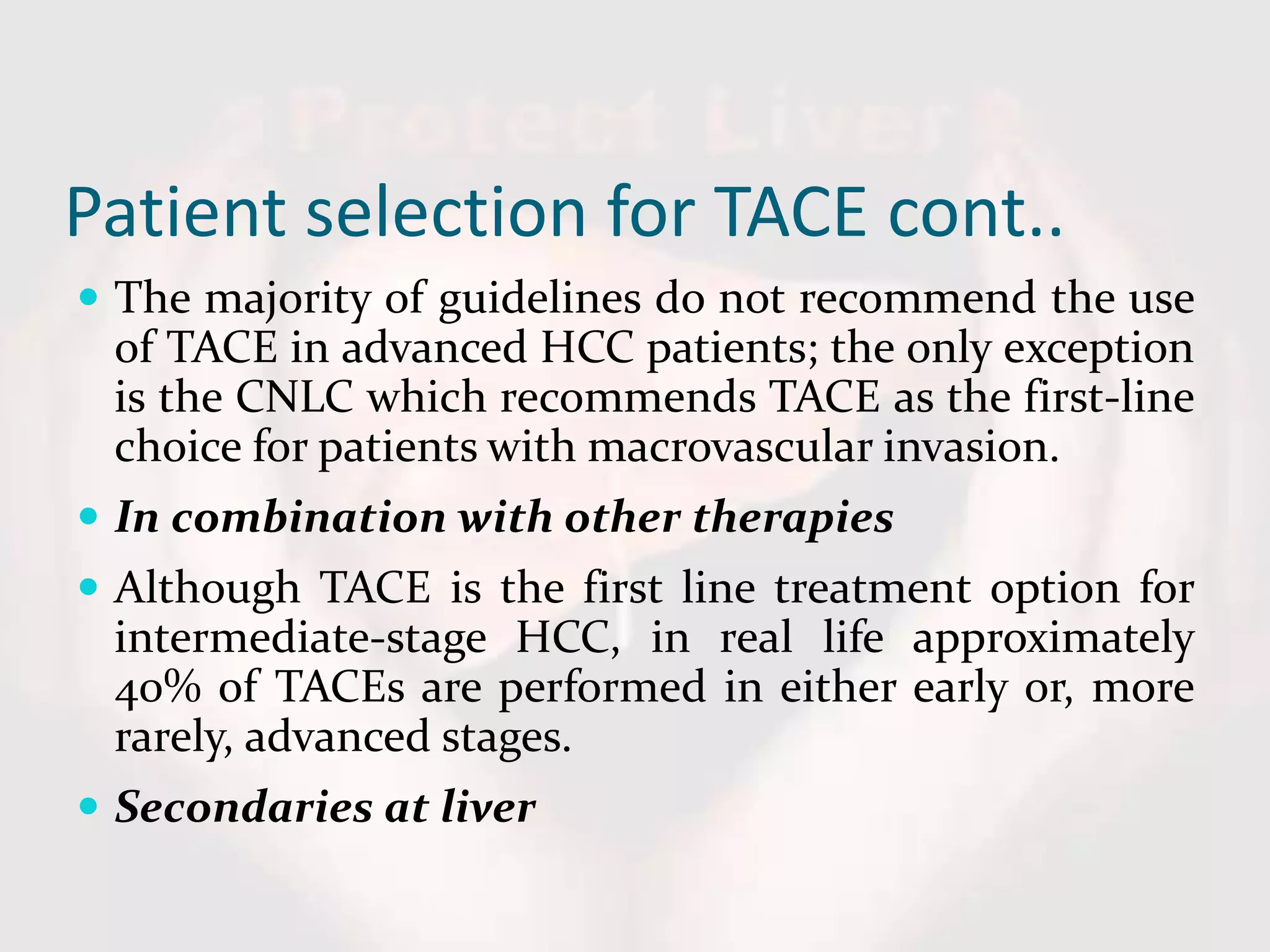 TACE- As a management option of HCC.pptx