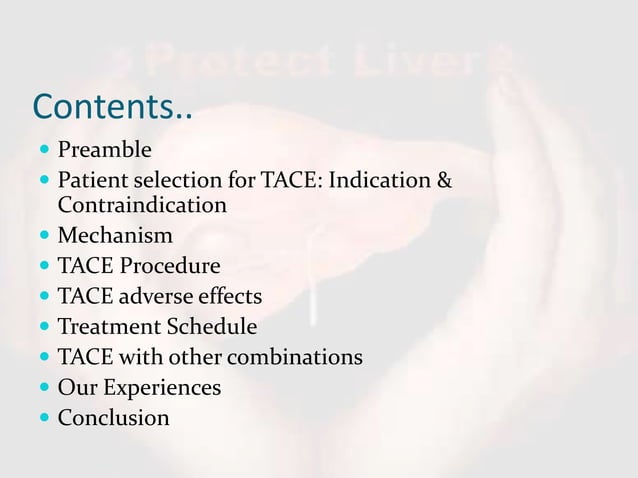 TACE- As a management option of HCC.pptx | Blood Disorders | Diseases ...