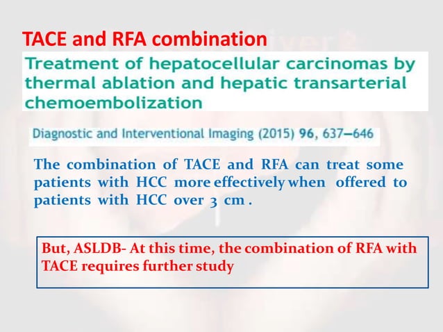 TACE- As a management option of HCC.pptx | Blood Disorders | Diseases and Conditions