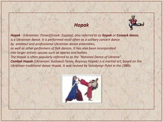 Tańce - hopak | PPT