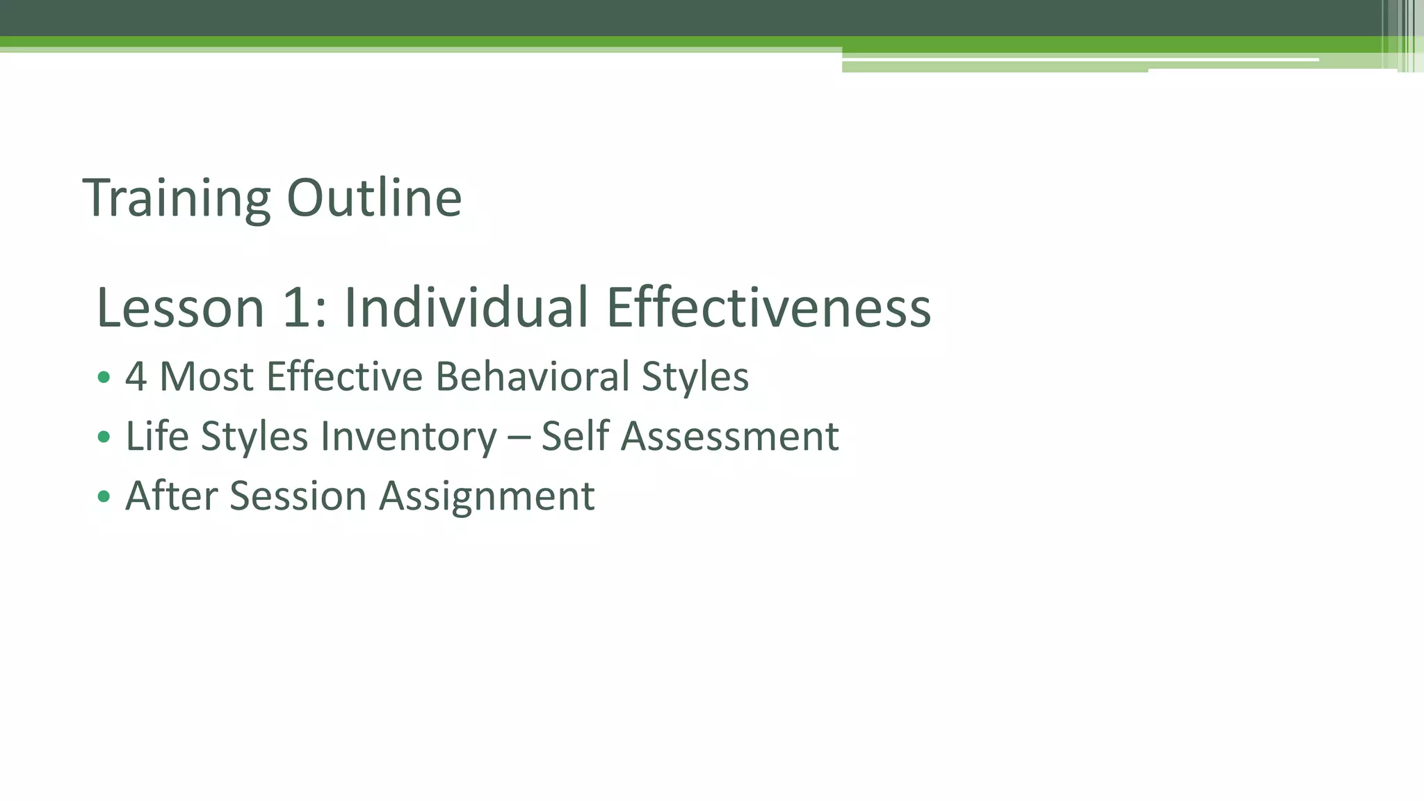 Tace 5 leadership training | PPT