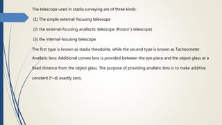 tacheometry surveying | PPTX