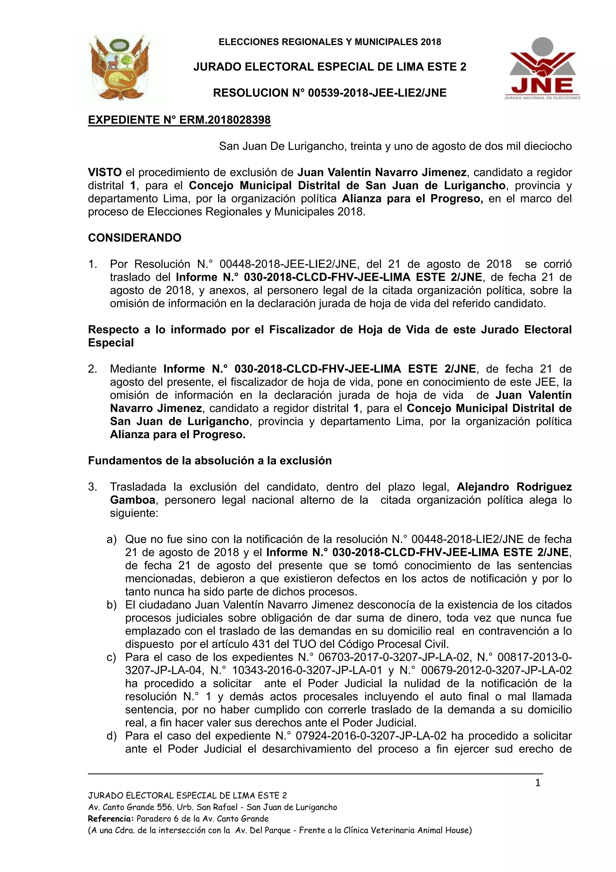 Exclusión Juan Navarro | PDF