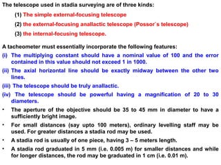 Tacheometric surveying | PPT
