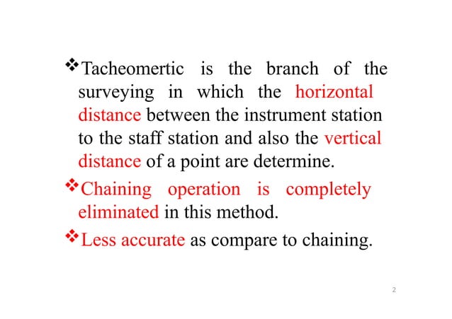 tacheometric-surveying all.pptx Tacheometry | PPTX