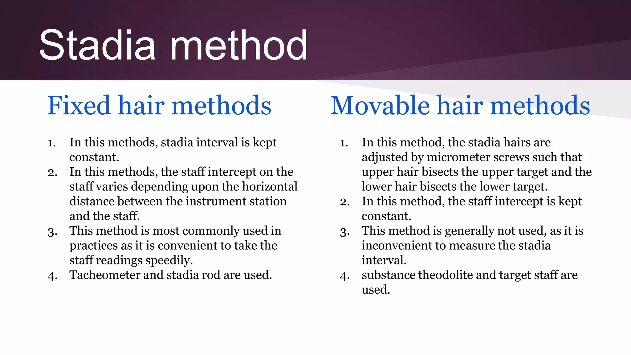 Tacheometric surveying | PPTX