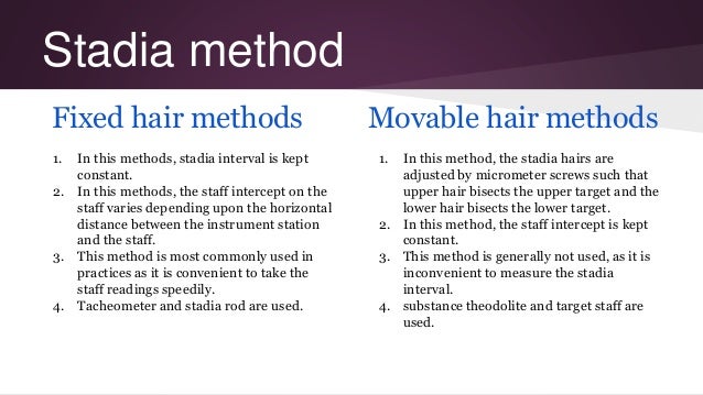 Tacheometric surveying